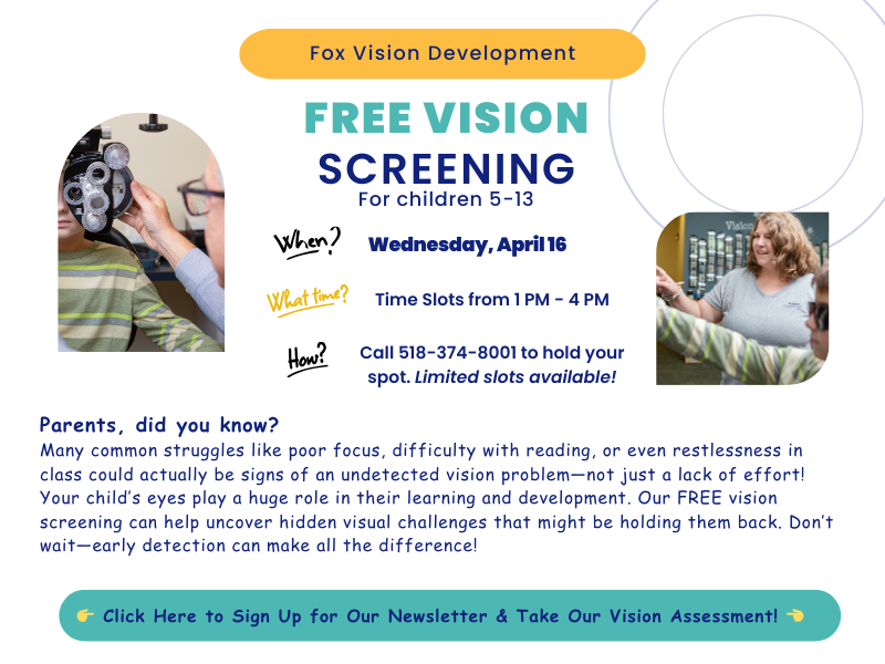 Vision Therapy in Latham | Fox Vision Development Center